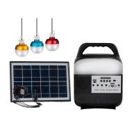 China 8000mah Portable Solar Camping Light 3PCS LED Solar Panel Lighting Kits for sale