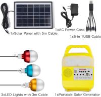 China 3PCS LED Solar Panel Lighting Kits Solar Emergency System SRE685 for sale