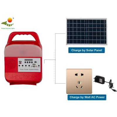 China OEM Solar Powered Home Lighting System With Color 8000mAh Battery SRE-689 for sale