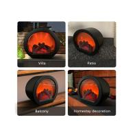 China Fireplace Power Decoration LED Flame Lights Firewood Simulation Desktop for sale