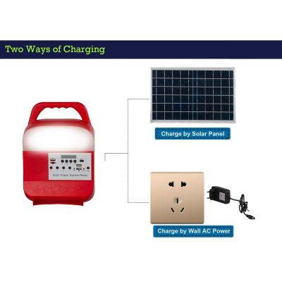 China Home Portable Solar Light Kit Led Lighting System With Bluetooth for sale