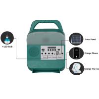China Off Grid Energy Power Bank Generator Kit Small Portable Home Solar Led Light Bulb System for sale