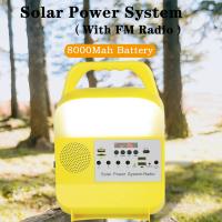China 10w Solar Home Lighting System With Radio FM Bluetooth Speaker Charger for sale