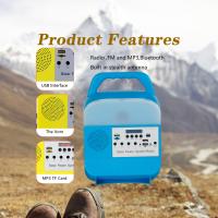 China 8000mah Solar Rechargeable Camping Light With MP3 Radio for sale