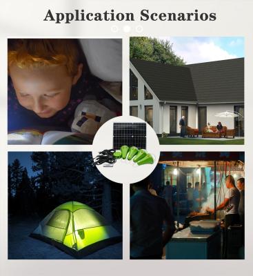 China 30W White Solar Panels Lights IP65 With Battery And Inverter For Outdoor for sale