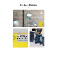 China 3pcs Portable 5W Solar Generator Home Lighting System 3.7V With Speaker FM Radio for sale