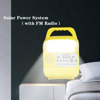 China LED 9W Portable Solar Energy System With Mobile Phone Charging for sale