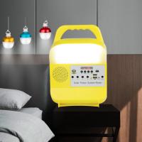 China LED 9W Portable Solar Energy System With Mobile Phone Charging for sale