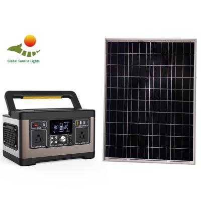 China 500W Portable Solar Power Station Kits With On Board Charging Micro Inverter for sale
