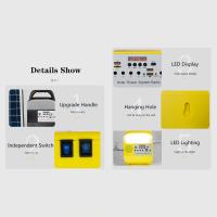 China Portable 9W / 6V Solar Power Home Lighting System 8000Mah Energy Saving Light for sale