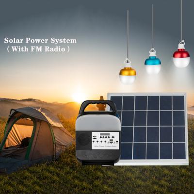 China Portable 9W / 6V Solar Power Home Lighting System 8000Mah Energy Saving Light for sale