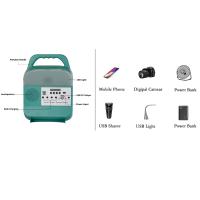 China 3pcs Portable 5W Solar Generator Home Lighting System 3.7V With Speaker FM Radio for sale