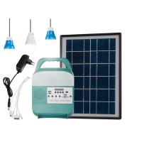 China 3pcs Portable 5W Solar Generator Home Lighting System 3.7V With Speaker FM Radio for sale
