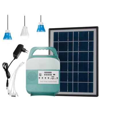 China Mini Radio Solar Home Lighting System With Torch Home Kit Power Bank for sale
