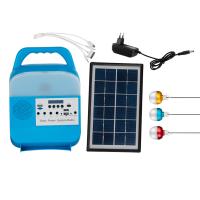 China 6PCS Multifunctional Emergency Solar Home Lighting System Panel Mini Kit for sale