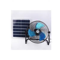 China DC Solar Cell Portable Rechargeable Desktop Fan 12H LED Lamp Solar for sale