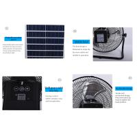 China DC Solar Cell Portable Rechargeable Desktop Fan 12H LED Lamp Solar for sale