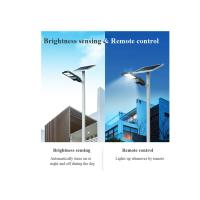 China 100W Outdoor Solar Street Lamp Type C Waterproof Powered LED Light for sale