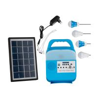 China IP65 ABS Household Solar Portable Lighting Lithium Battery 5V Audio Charging for sale