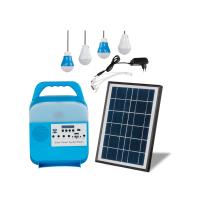 China 6000Mah Battery 6V Solar Home Lighting System 250mm With Radio Bluetooth MP3 for sale