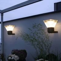 China 90 lm/w LED Solar Wall Light Outdoor 3.2V Modern Exterior Lamp ABS Garden Landscape for sale