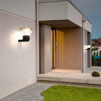 China 90 lm/w LED Solar Wall Light Outdoor 3.2V Modern Exterior Lamp ABS Garden Landscape for sale