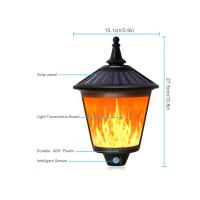 China Yard Flickering Flames Wall Lights Outdoor Decorative Hanging Fire Moving Led Lantern for sale