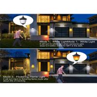 China Yard Flickering Flames Wall Lights Outdoor Decorative Hanging Fire Moving Led Lantern for sale