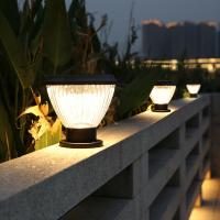 China Garden LED Solar Outdoor Waterproof Decoration All In One Lamp Pillar Light for sale