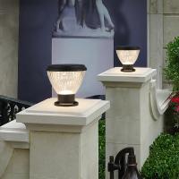 China Garden LED Solar Outdoor Waterproof Decoration All In One Lamp Pillar Light for sale