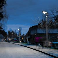 China Street Courtyard 25W Solar LED Garden Lights For Home Use Solar Power Station for sale