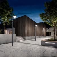 China Street Courtyard 25W Solar LED Garden Lights For Home Use Solar Power Station for sale