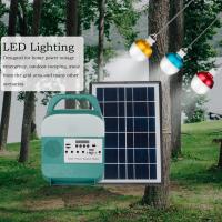 China Emergency Lighting Magneto Solar Home System With Radio 5W Solar Lighting Kit for sale