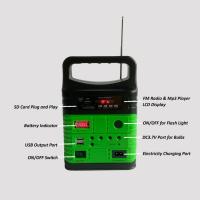 China 7500mah Portable Solar Power System Kit With Built In FM Radio MP3 Mini Outdoor Camping for sale