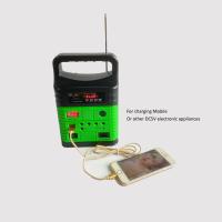 China 5meter Cable Solar Energy Systems Home Mini 7500mah With Radio LED Light for sale