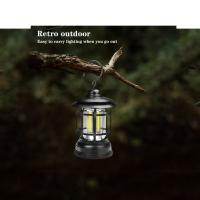 China Mini Retro Solar Garden Light Tent Lamp Compact Size Outdoor Led 13*12*20cm for sale
