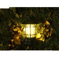 China Mini Retro Solar Garden Light Tent Lamp Compact Size Outdoor Led 13*12*20cm for sale