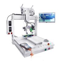 China Digital Screen Automatic Soldering Robot White Color With Double Head for sale