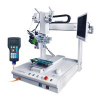 China Digital Screen Automatic Soldering Robot White Color With Double Head for sale