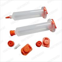 China Practical Dispensing Barrels Portable , Multicolor Syringe Tip Cap 55cc 100cc 300cc for sale