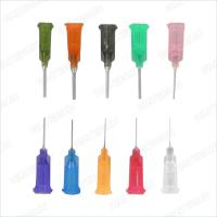 China Multicolor Flexible Syringe Tips 14G-34G , Practical Blunt Dispensing Needle for sale