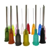 China Multicolor Flexible Syringe Tips 14G-34G , Practical Blunt Dispensing Needle for sale