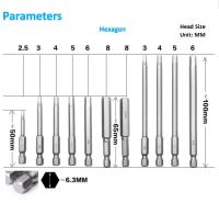 China H1.5-H8 Hexagon Screwdriver Bits Steel Material Multipurpose for sale