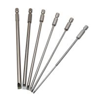 China Silver Practical Screwdriver Bits , Slot Type Magnetic Nut Setter for sale
