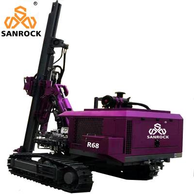 China Crawler Hydraulic Drilling Rig 50m Depth Mining Borehole DTH Drilling Rig Equipment for sale