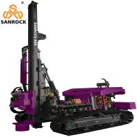 China Hydraulic Rotary Drilling Rig 78KW Diesel Borehole Solar Pile Drilling Rig Machine for sale
