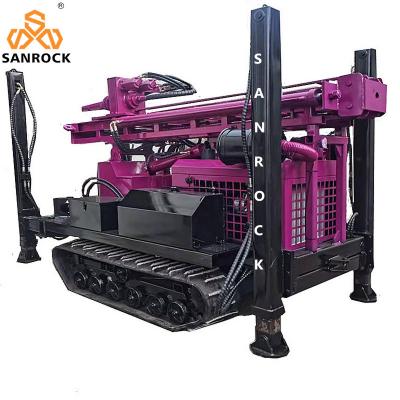China Diesel Engine Water Well Drilling Rig Machine 220m Depth Hydraulic Borehole Drilling Rig for sale