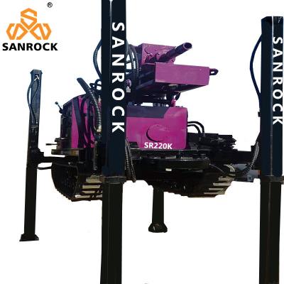 China Crawler Well Drilling Equipment Hydraulic Borehole 76KW Diesel Water Well Drilling Rig for sale