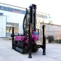 China Hydraulic Portable Crawler Water Well Drilling Rig Borehole 200m Depth for sale