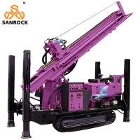 China Hydraulic Portable Crawler Water Well Drilling Rig Borehole 200m Depth for sale